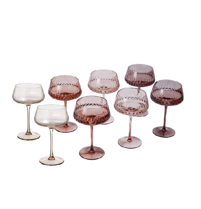 Amber Champagne Coupes – Curated Mix :: Classy Elegant Events